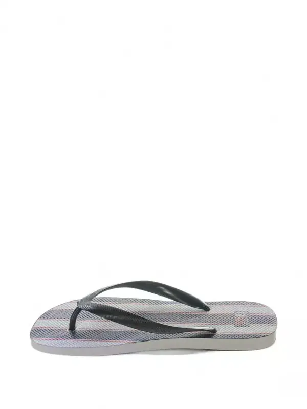 MC2 SAINT BARTH Tommy Striped Flip-flops - Grey