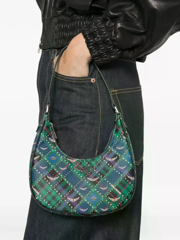 Zadig&Voltaire Z Night Out Plaid-pattern Shoulder Bag