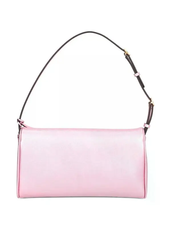 Valentino Garavani Devain Small Shoulder Bag In Laminated Nappa Leather - Pink