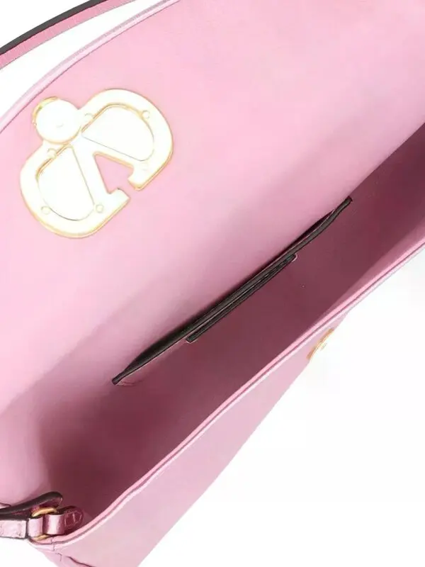 Valentino Garavani Devain Small Shoulder Bag In Laminated Nappa Leather
