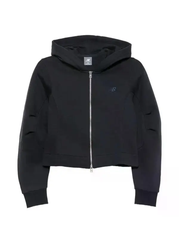 NEW BALANCE Embroidered Zip-up Hoodie - Blue