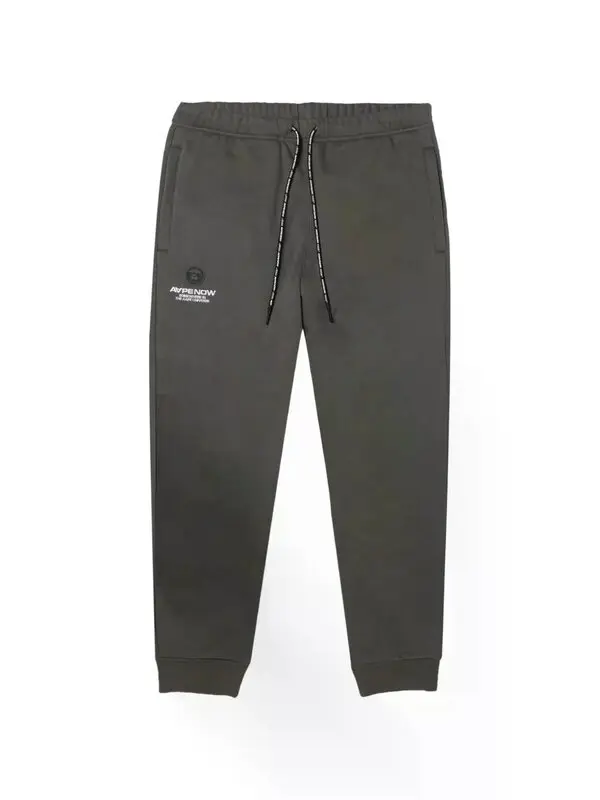 AAPE BY *A BATHING APE Moonface-patch Track Pants - Grey