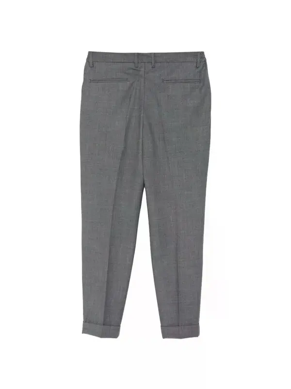 Alpha Industries Pleated Front Cuffed Trousers - Grey