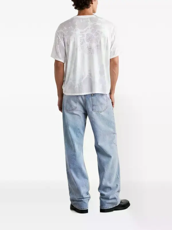SATOSHI NAKAMOTO Slogan-print Cotton T-shirt