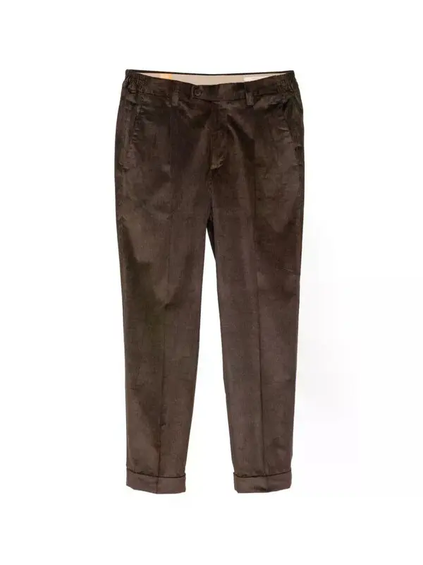 Alpha Industries Pleated Corduroy Trousers - Brown