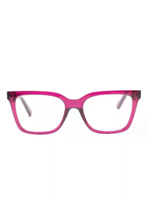 Moschino Logo-lettering Square-frame Glasses