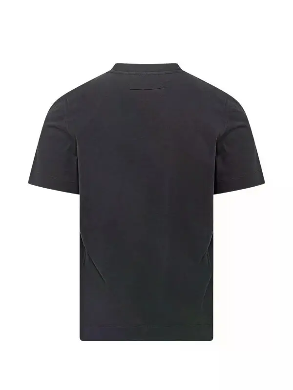 Zegna Logo-embroidered T-shirt - Grey