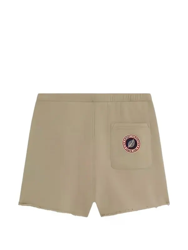 SWEET PANTS Logo Patch Raw-edge Shorts