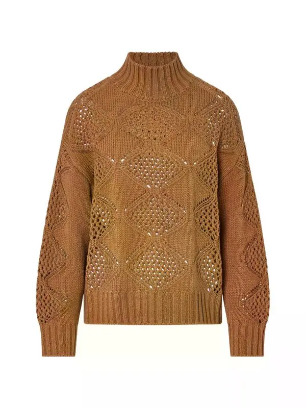 Liu Jo Turtleneck With Beads And Openwork