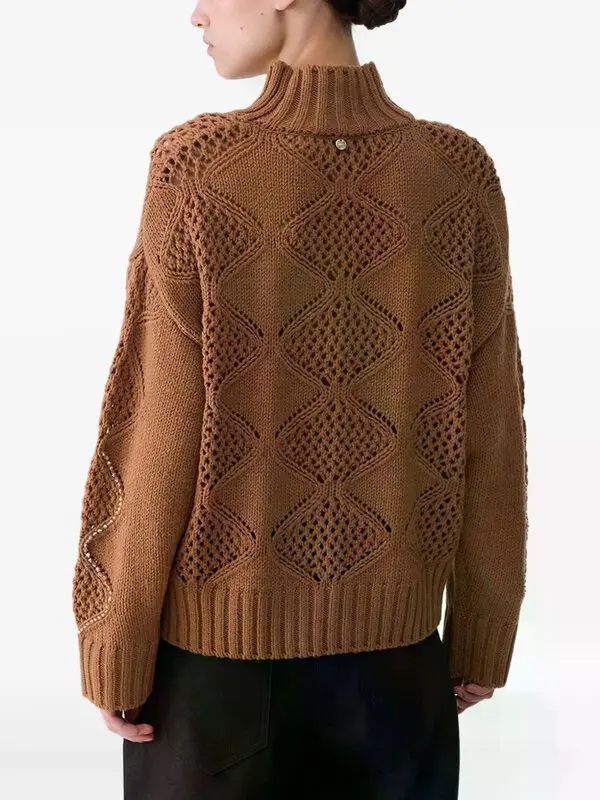 Liu Jo Turtleneck With Beads And Openwork
