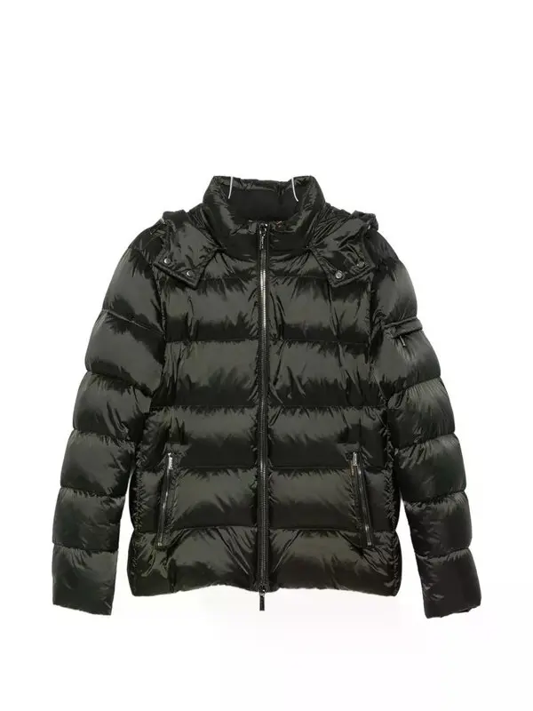 MOORER Brett Quilted Hooded Jacket - Green