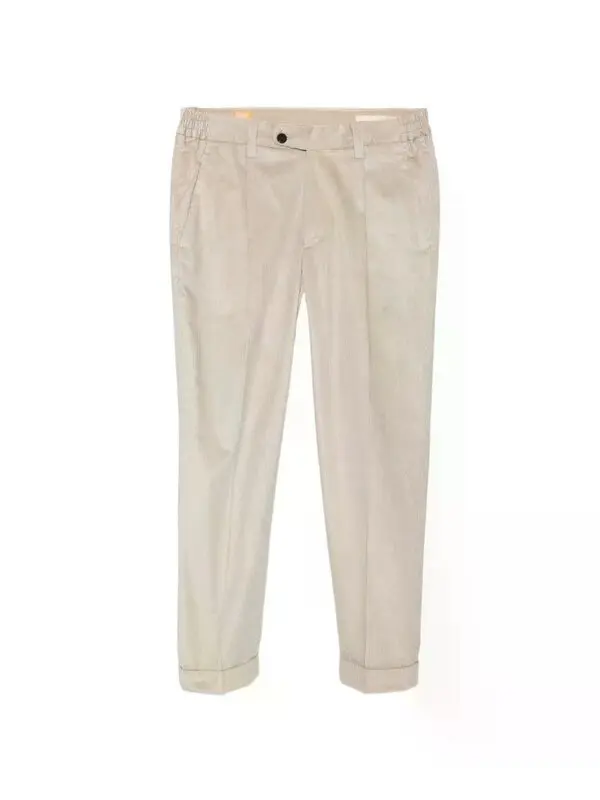 Alpha Industries Tapered Corduroy-effect Trousers - Neutrals