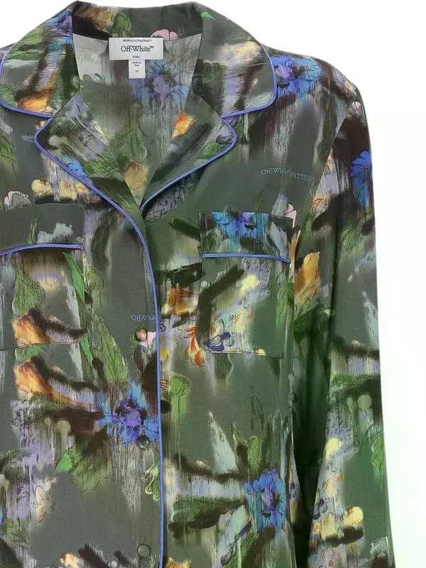 Off-White Floral-print Shirt