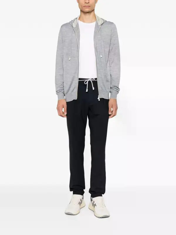 Eleventy Drawstring-waist Pleated Trousers
