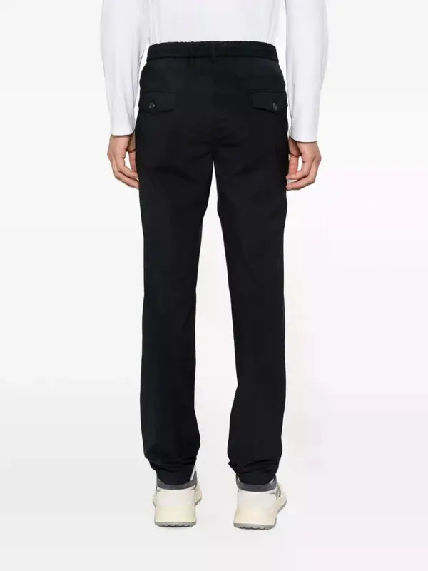 Eleventy Drawstring-waist Pleated Trousers
