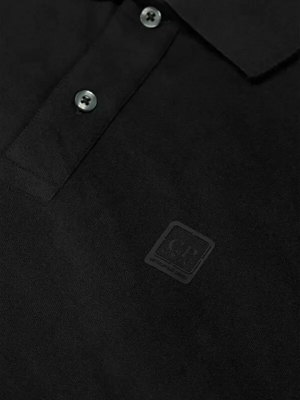 C.P. COMPANY Metropolis Series Logo-patch Polo Shirt