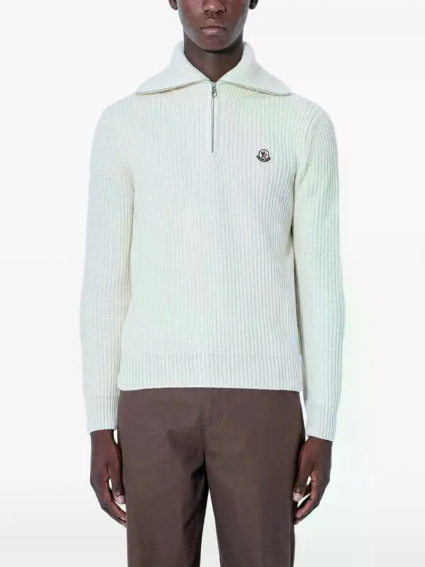 Moncler Half-zip Ribbed Sweater