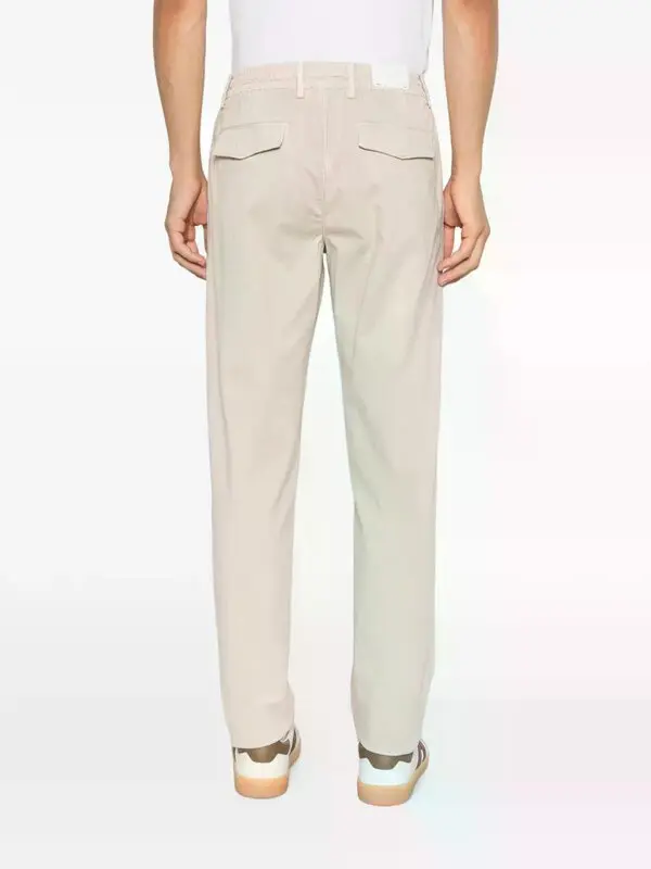 Eleventy Pleated Drawstring Waist Trousers - Neutrals