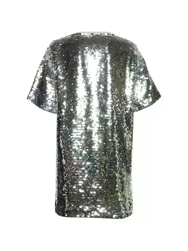 Moschino Mesh Sequin-embellished Mini Dress