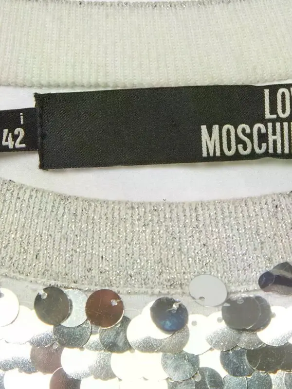 Moschino Mesh Sequin-embellished Mini Dress