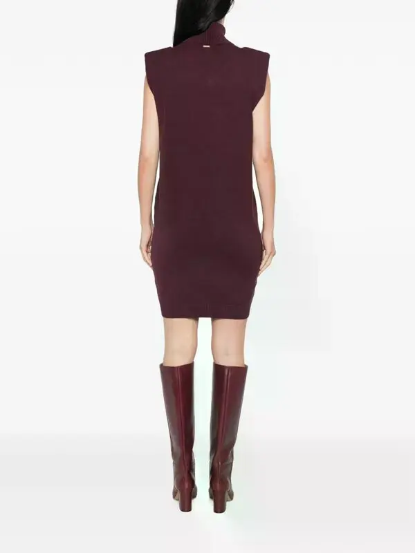 TWINSET Padded-shoulder Turtleneck Dress