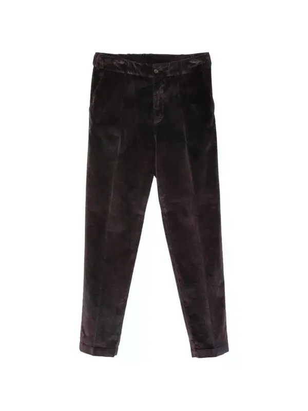 Eleventy Dark Corduroy Trousers - Brown