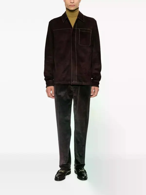 Eleventy Dark Corduroy Trousers