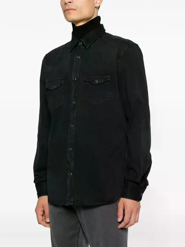 TOM FORD Long-sleeve Denim Shirt