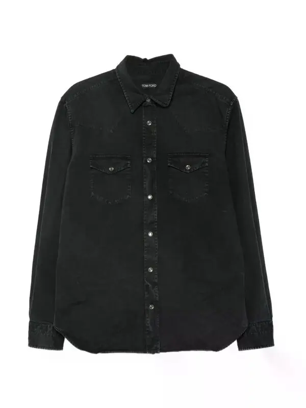 TOM FORD Long-sleeve Denim Shirt