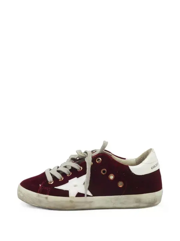 GOLDEN GOOSE Superstar Velvet Sneakers - Purple