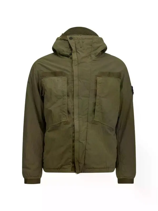 Stone Island Q100007 Padded Hooded Jacket - Green
