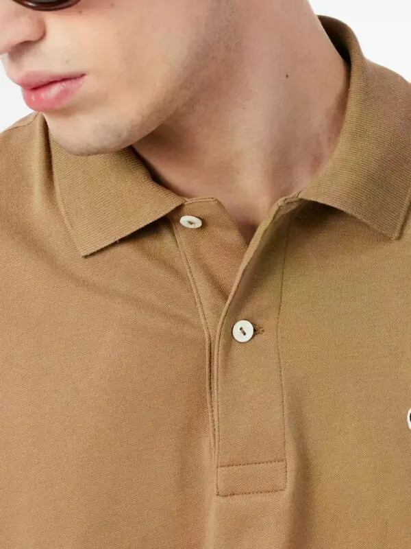 Lacoste Logo-patch Polo Shirt - Brown