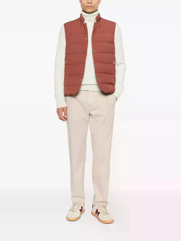 Eleventy Quilted High-neck Gilet
