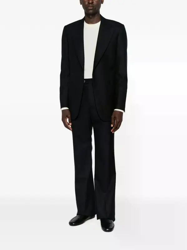 SPINA Herringbone-pattern Single-breasted Jacket