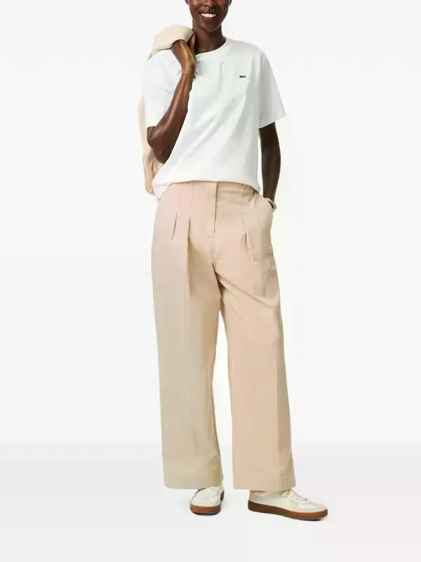 Lacoste Pleated Wide-leg Trousers