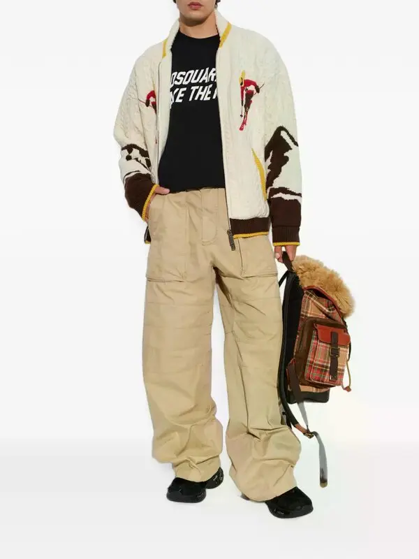 Dsquared2 Panelled Wide-leg Trousers