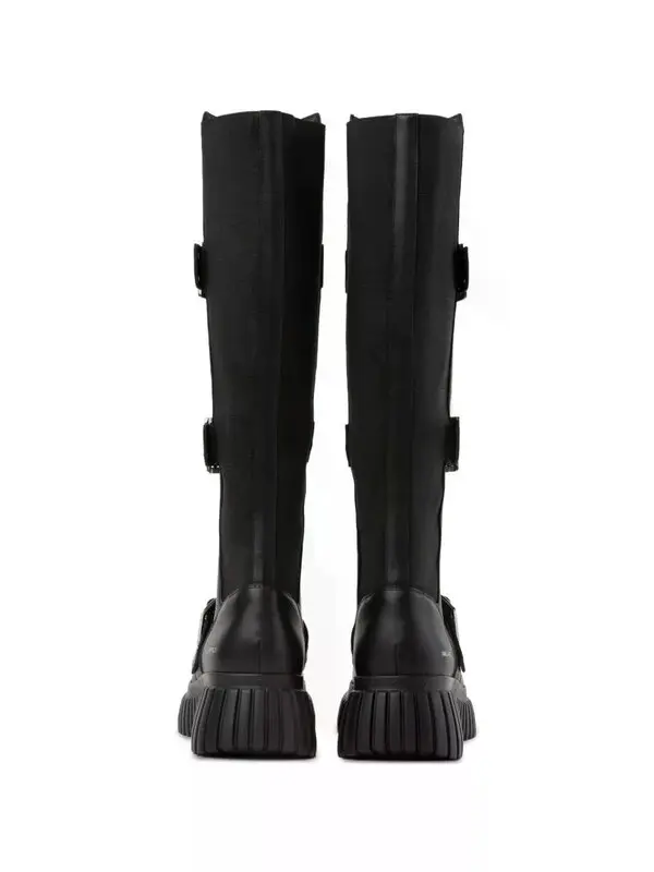 Karl Lagerfeld Kreeper Wedge Buckle Knee Boots