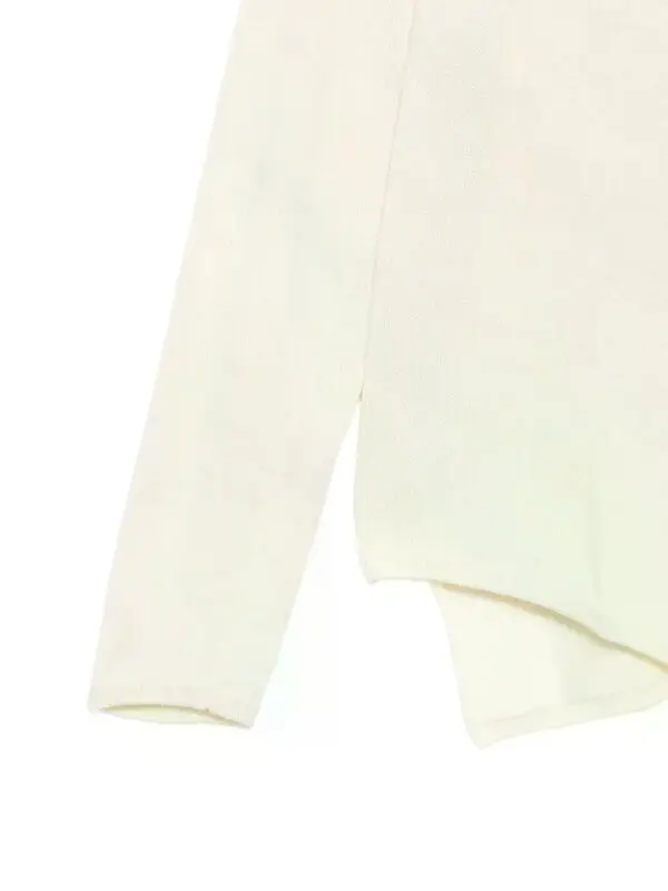 Comme Des Garçons Asymmetrical Hem Knit Sweater - Neutrals