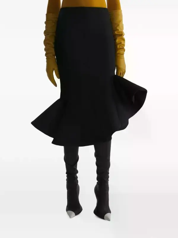 MUGLER Mermaid Skirt - Black