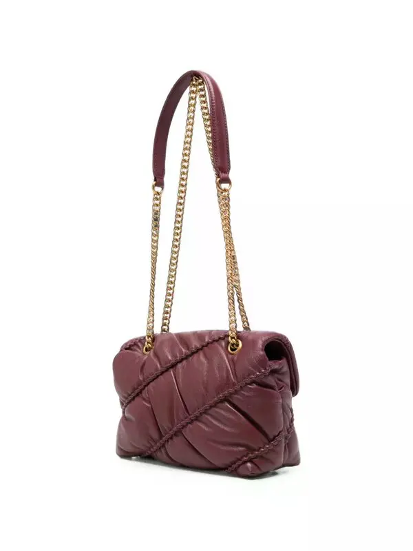 Pinko Mini Love Birds Quilted Leather Shoulder Bag