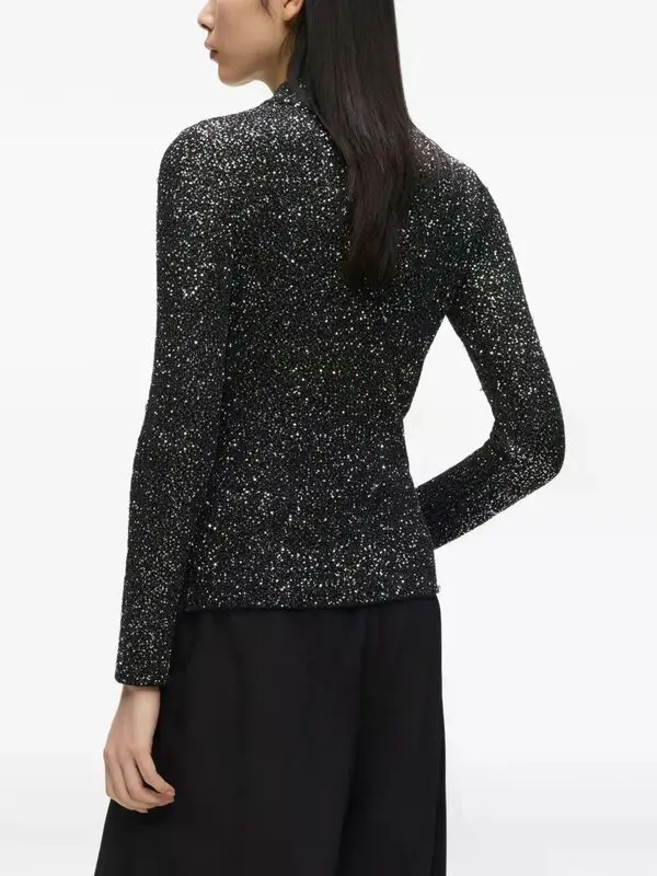 Karl Lagerfeld Sequin Knitted Top