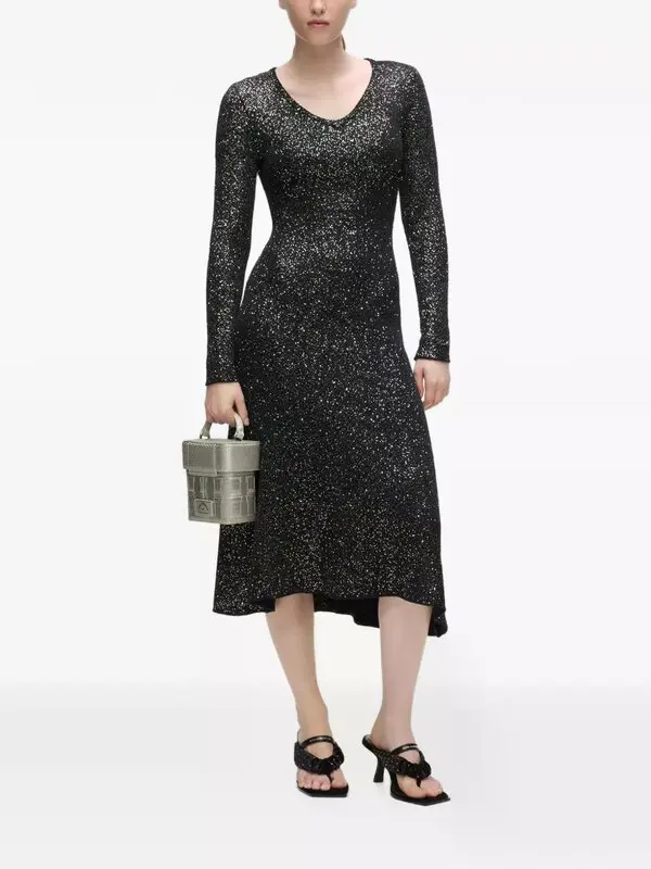 Karl Lagerfeld Sequin Knitted Dress