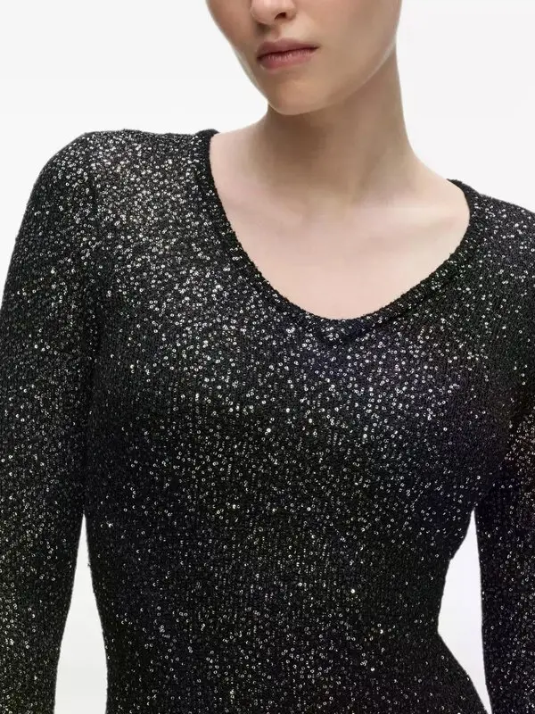 Karl Lagerfeld Sequin Knitted Dress