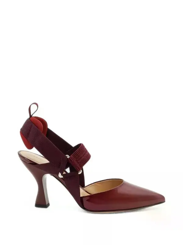 Fendi Colibrì Slingback Heeled Pumps - Red