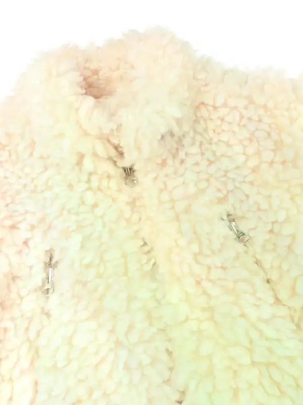 MAISON MARGIELA 2010s Boa Faux-sheepskin Jacket - White