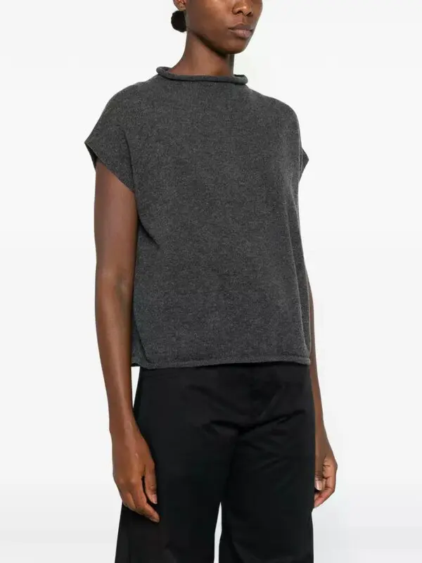 WHYCI Roll-neck Sleveless Jumper