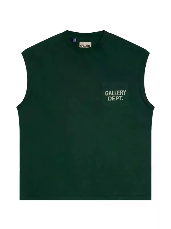 GALLERY DEPT. Logo-print Sleeveless T-shirt - Green