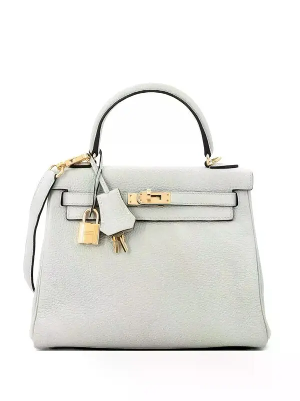 Hermès Kelly Handbag Togo With Gold Hardware 25 Satchel - Grey