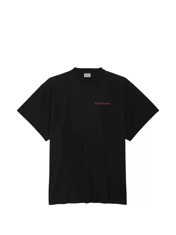Balenciaga Back-gradient Oversized T-shirt - Black