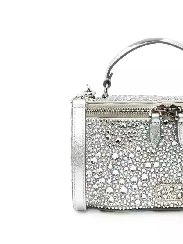 Valentino Garavani Vlogo Signature Crystal-embellished Vanity Case Mini Bag